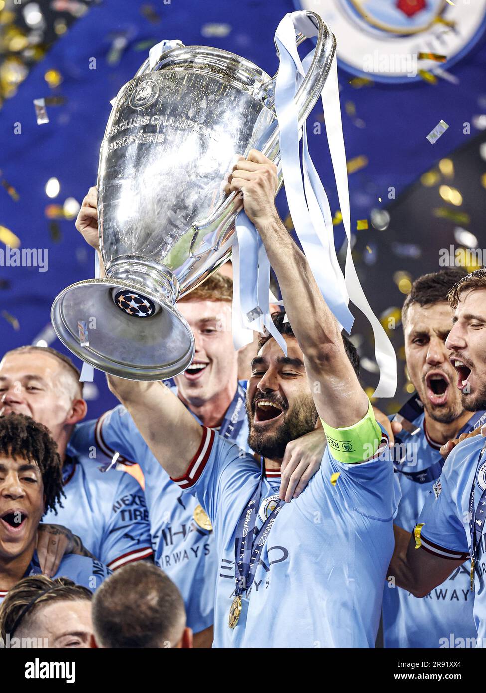 ISTANBUL - Ilkay Gundogan of Manchester City FC with UEFA Champions ...