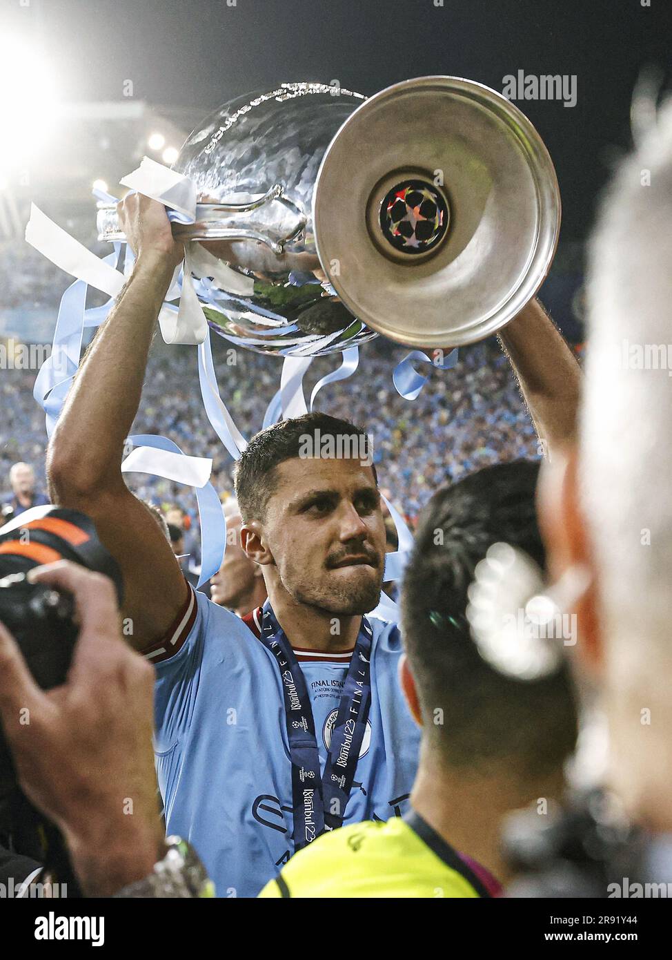 ISTANBUL - Rodri of Manchester City FC with UEFA Champions League ...