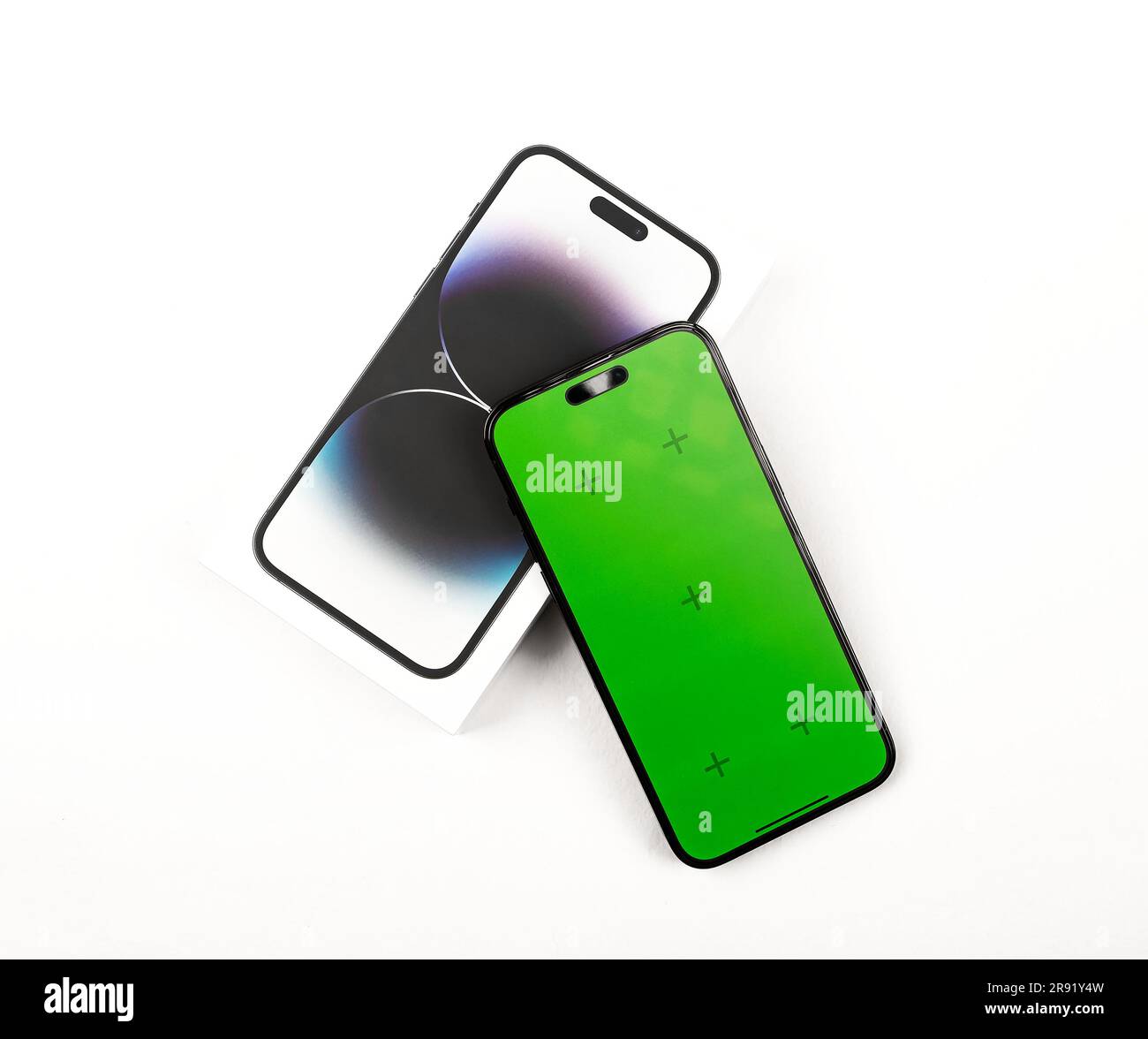 Phone box green screen hi-res stock photography and images - Alamy