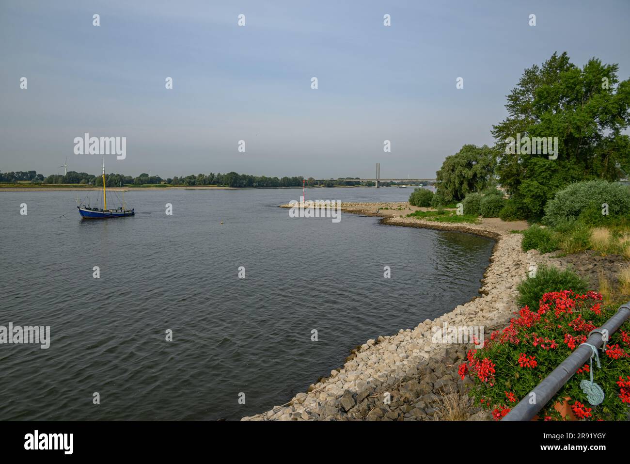the city of Rees in germany Stock Photo - Alamy
