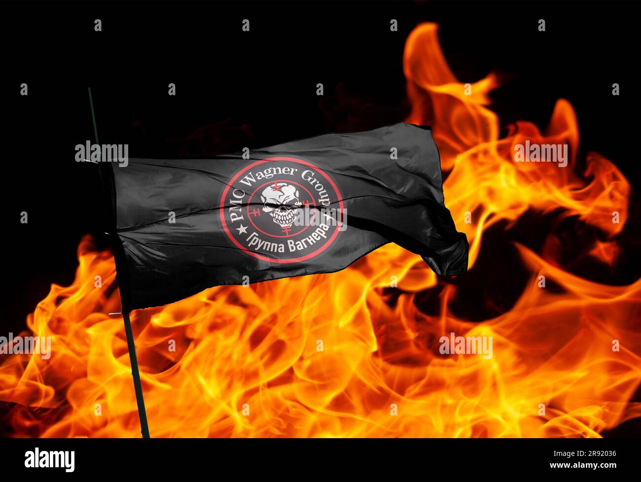 flag The Wagner Group PMC Wagner Stock Photo - Alamy