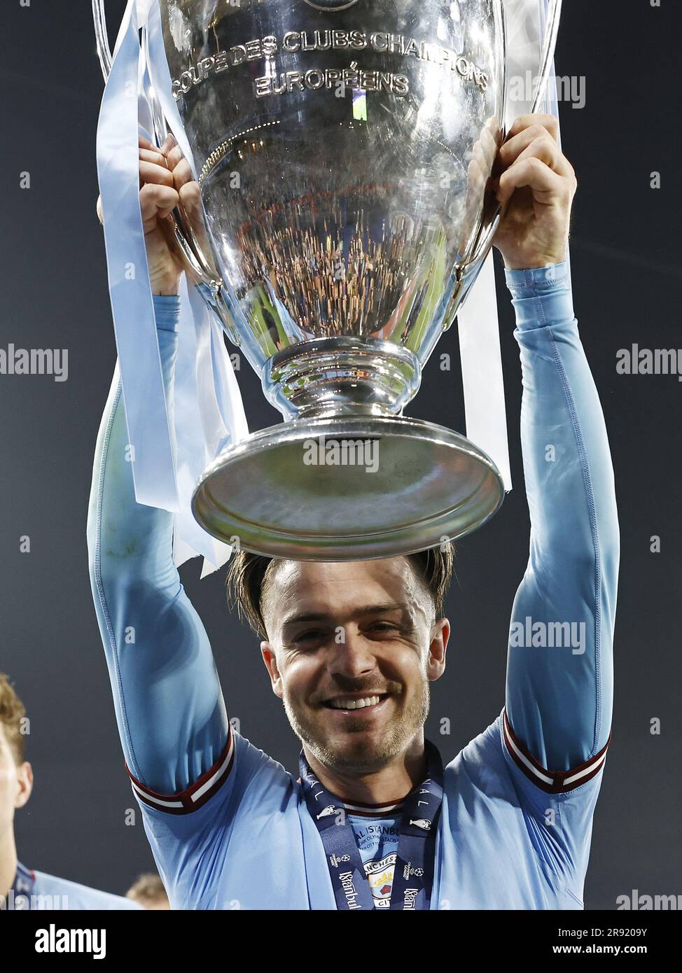 ISTANBUL - Jack Grealish of Manchester City FC with UEFA Champions ...