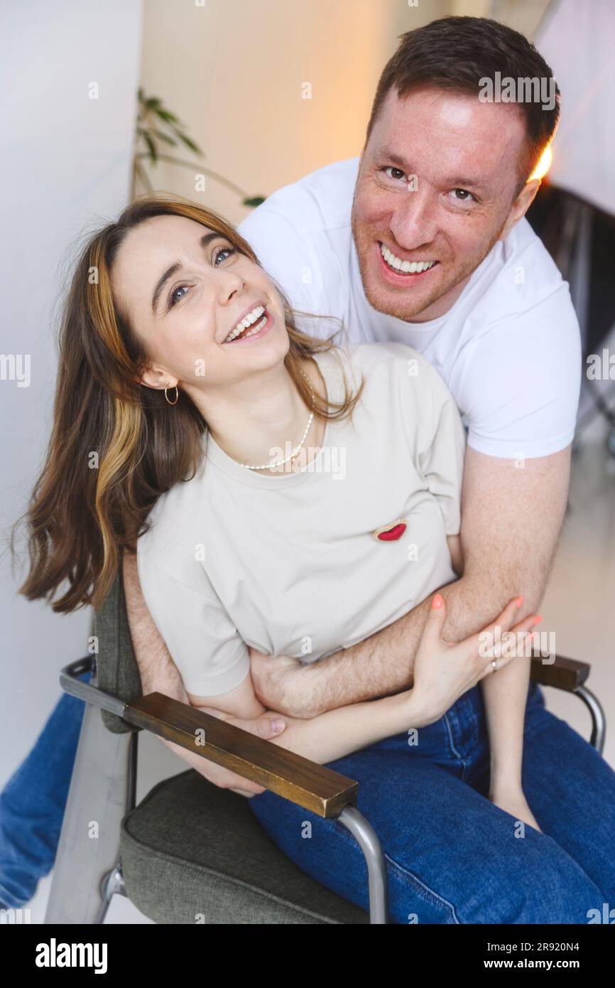 Chair man woman hi-res stock photography and images - Alamy