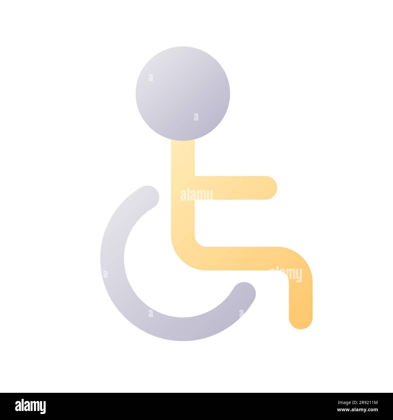 Disability pixel perfect flat gradient two-color ui icon Stock Vector ...