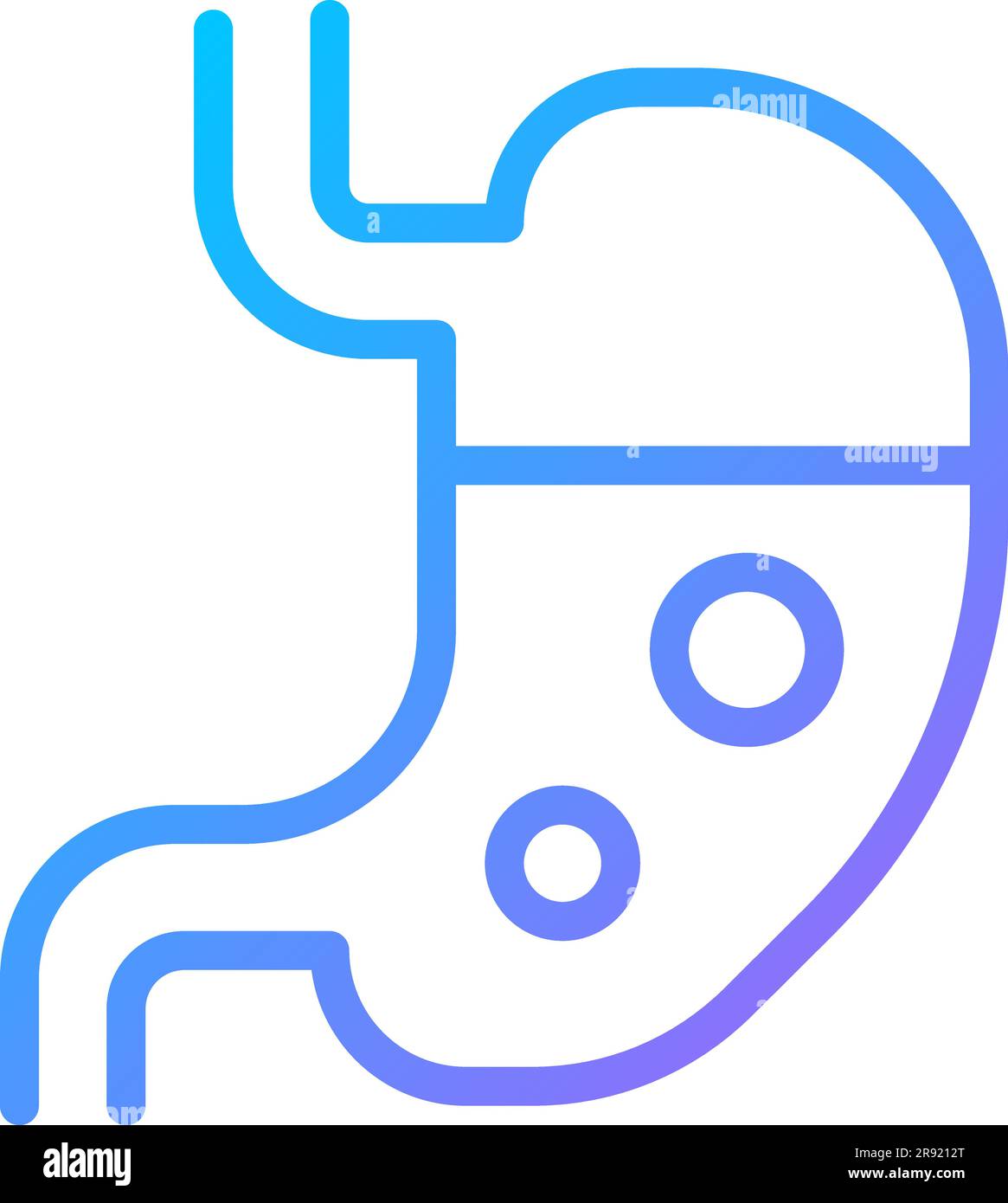 Stomach pixel perfect gradient linear vector icon Stock Vector Image & Art - Alamy