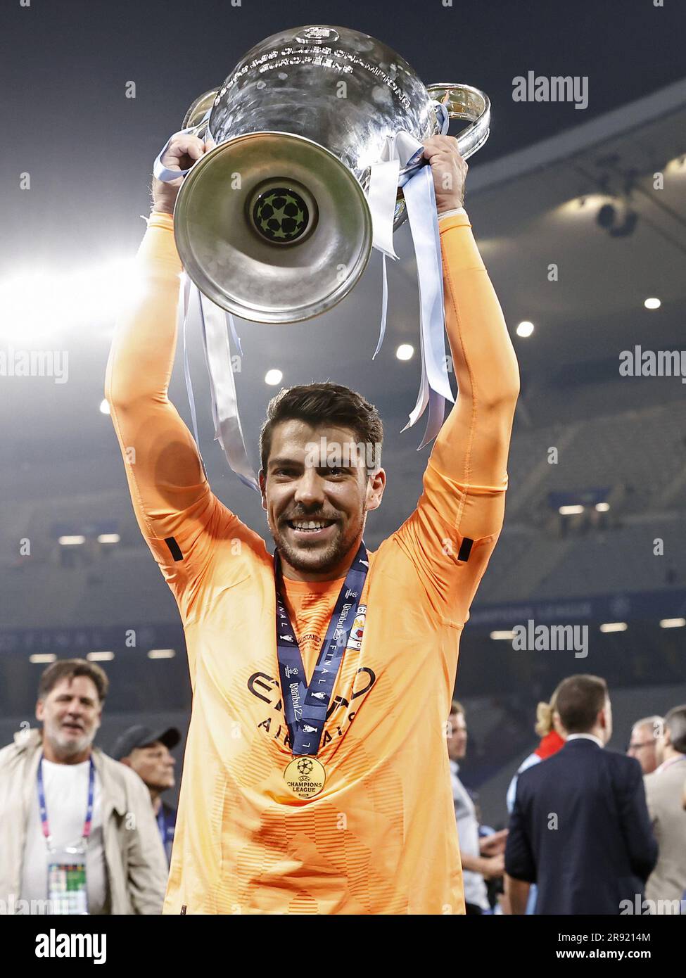 ISTANBUL - Manchester City FC goalkeeper Stefan Ortega with UEFA ...