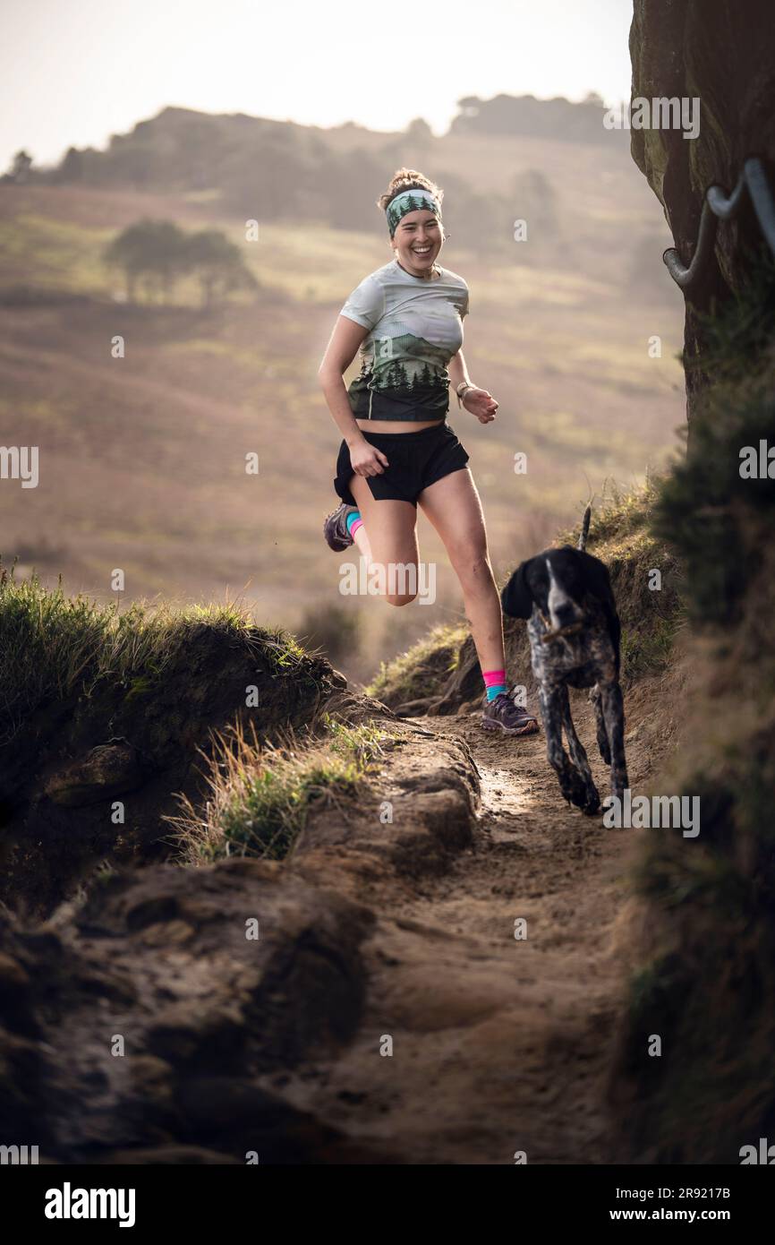 Woman dog on dirt hi-res stock photography and images - Alamy