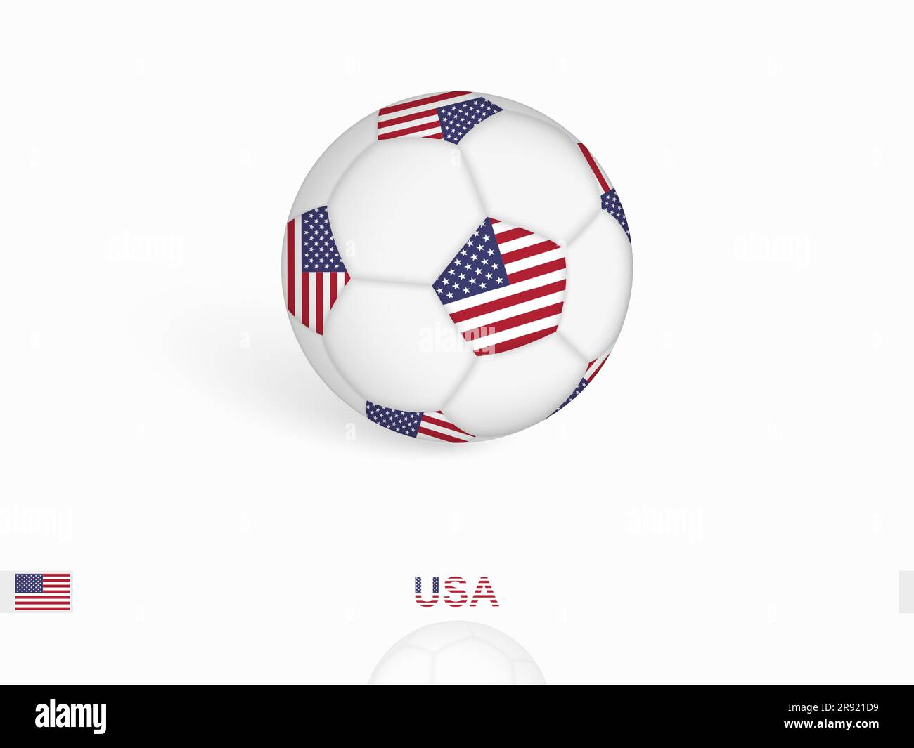 American Flag Football Vector