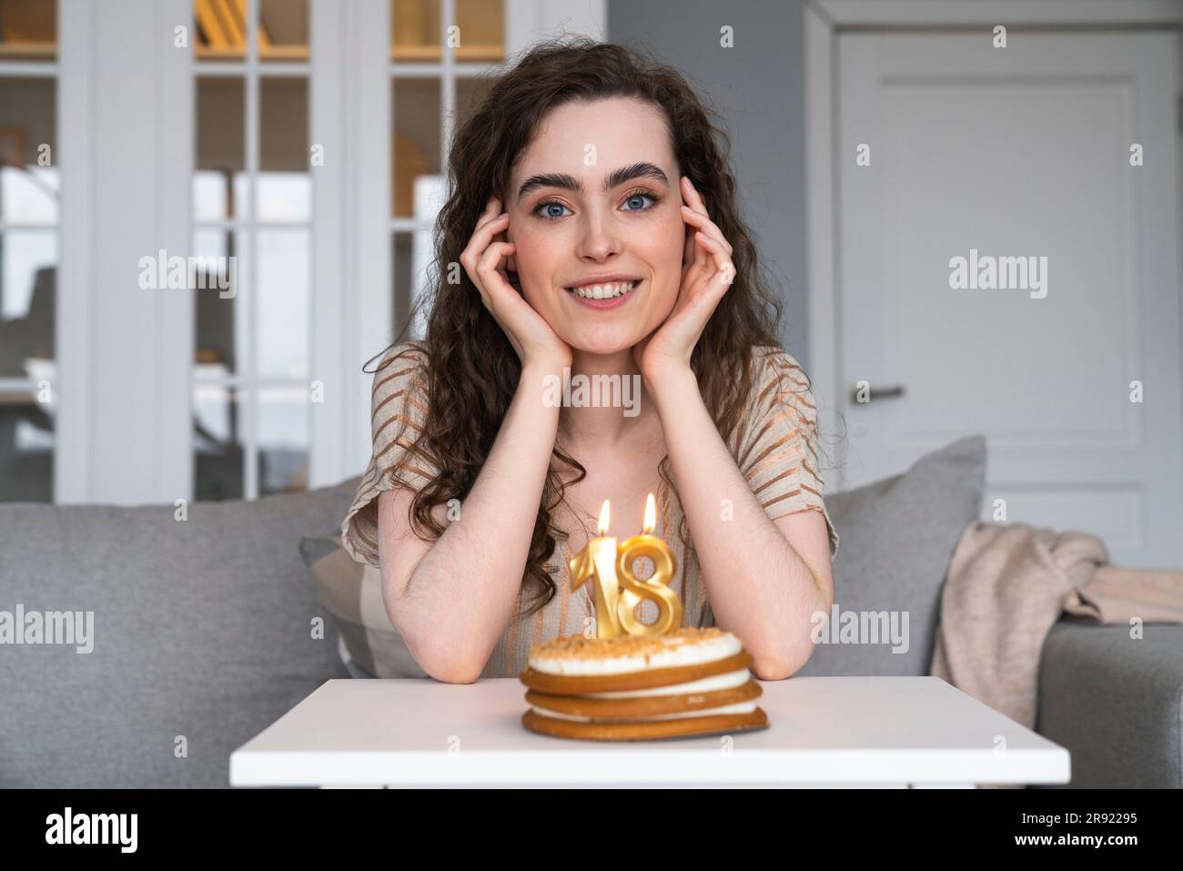 Birthday young woman cake hi-res stock photography and images - Alamy