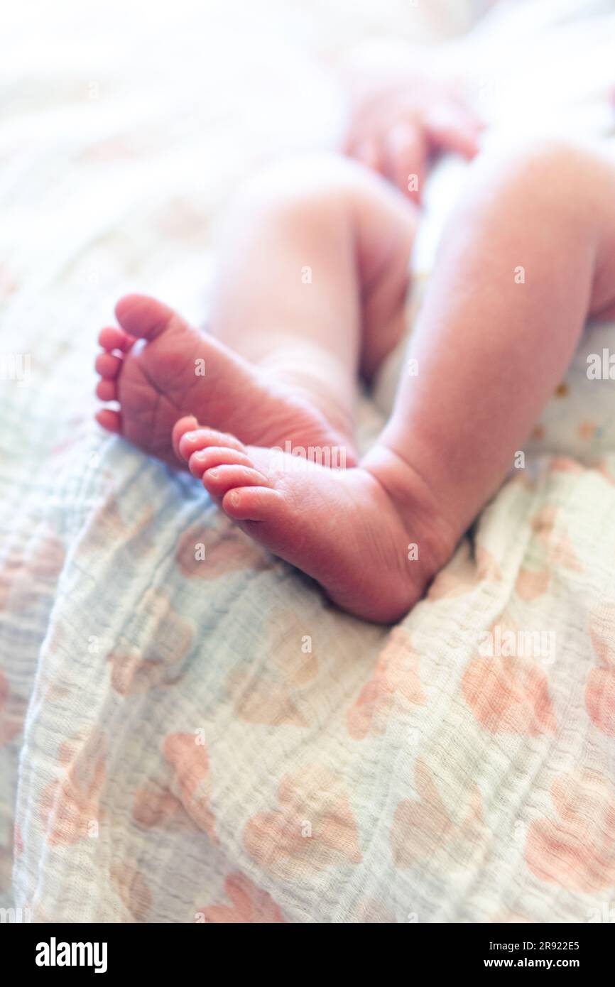 Child girl barefoot feet toes hi-res stock photography and images - Alamy