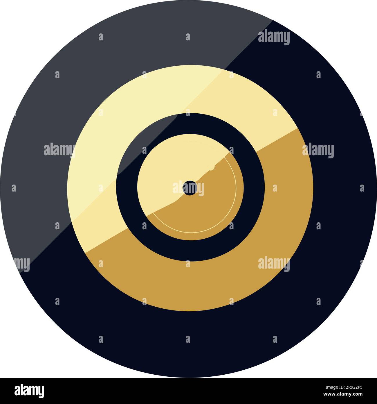 Gold disk vinyl Stock Vector Images - Alamy