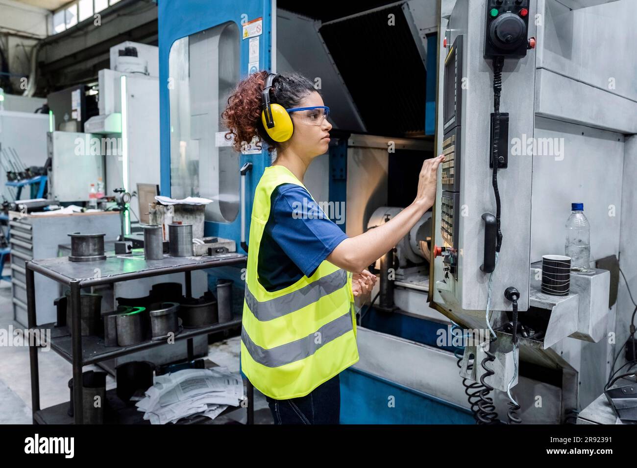 Ear protection and cnc machine hi-res stock photography and images - Alamy