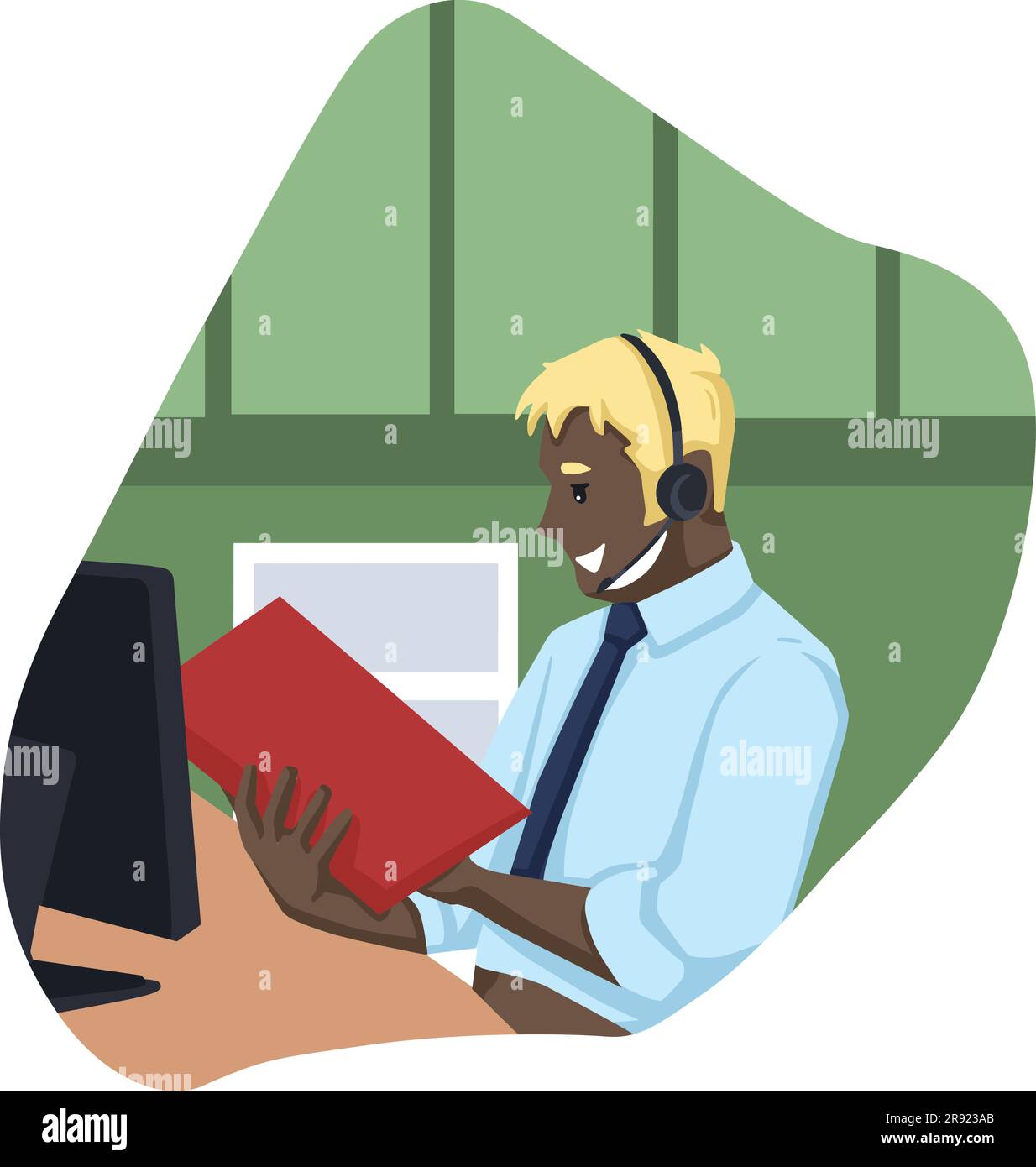 Sad employees office group Stock Vector Images - Alamy