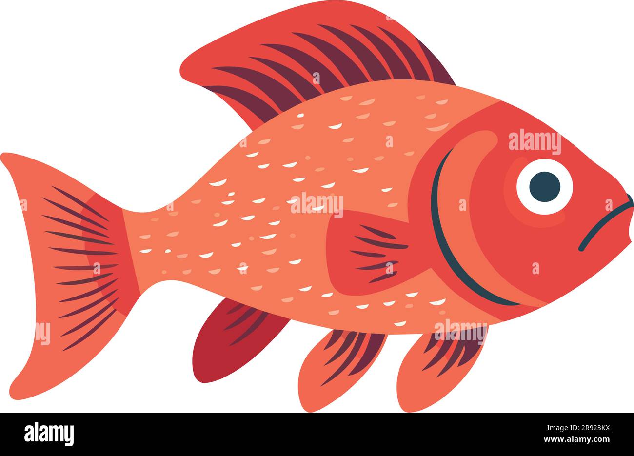 Carp goldfish in pond Cut Out Stock Images & Pictures - Alamy