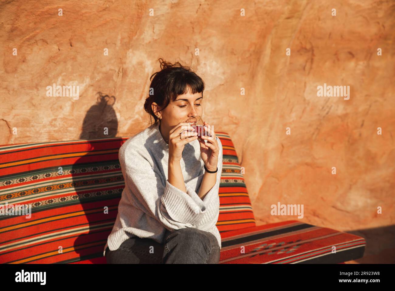 Young woman drinking traditional hi-res stock photography and images ...