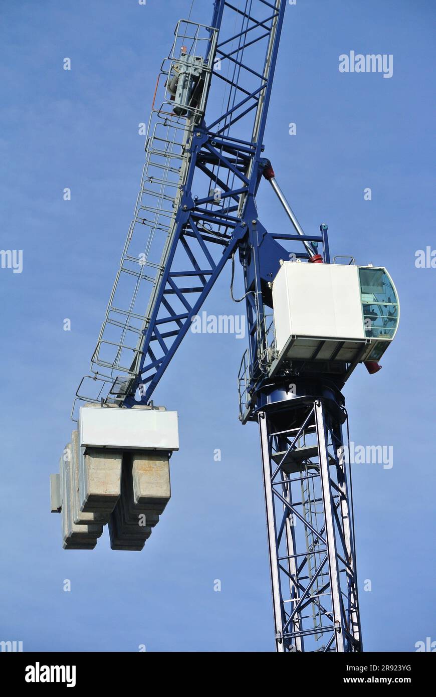 Tall, crane, used for construction of a building Stock Photo - Alamy