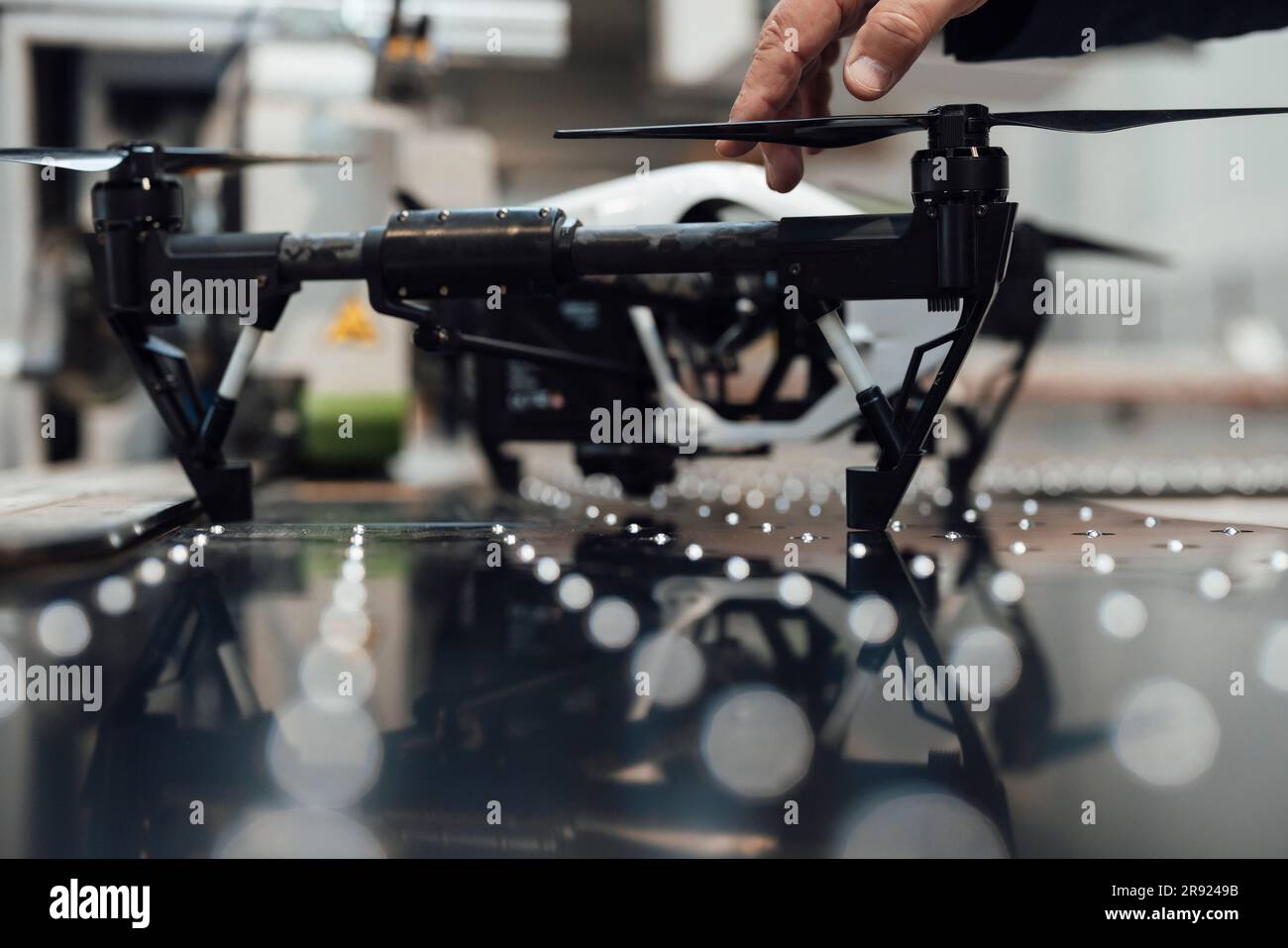 Drone at hand hi-res stock photography and images - Alamy