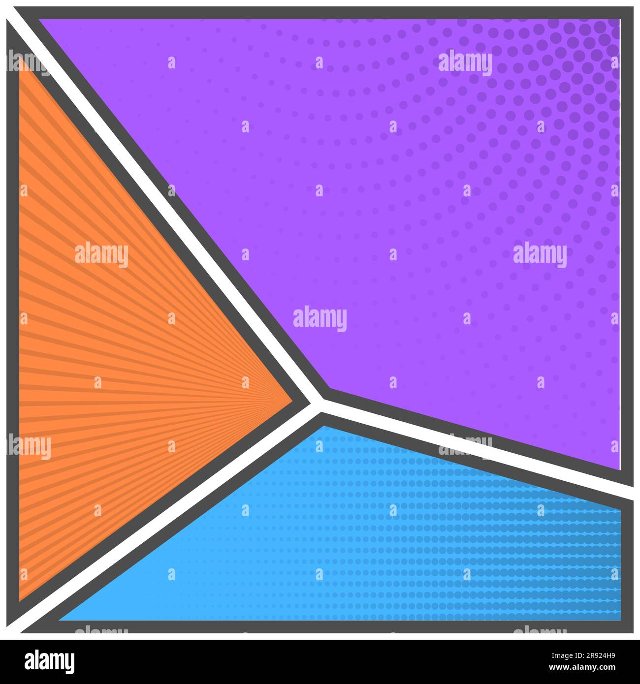 Abstract background in pop art style. A template for comics and ...