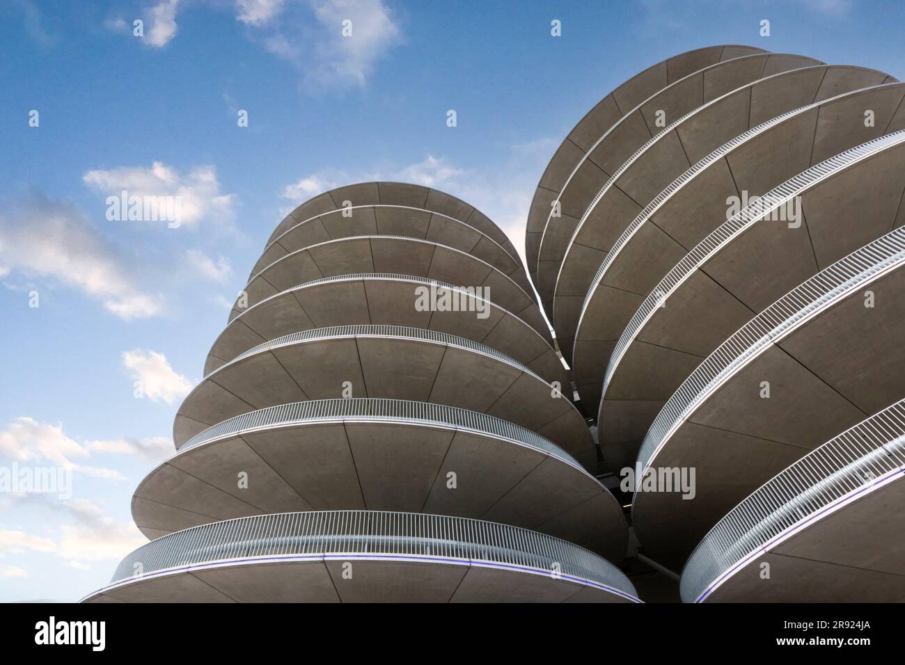 Netherlands, North Holland, Amsterdam, Exterior of RAI Car Park Stock ...