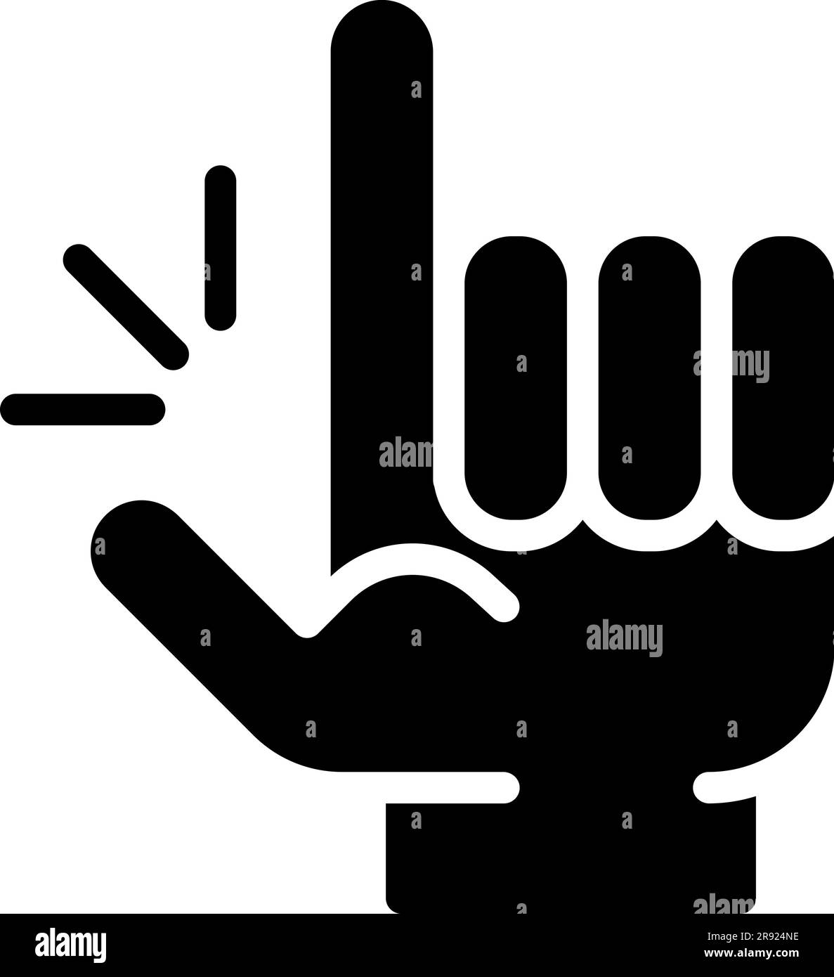 Eureka gesture black glyph icon Stock Vector Image & Art - Alamy