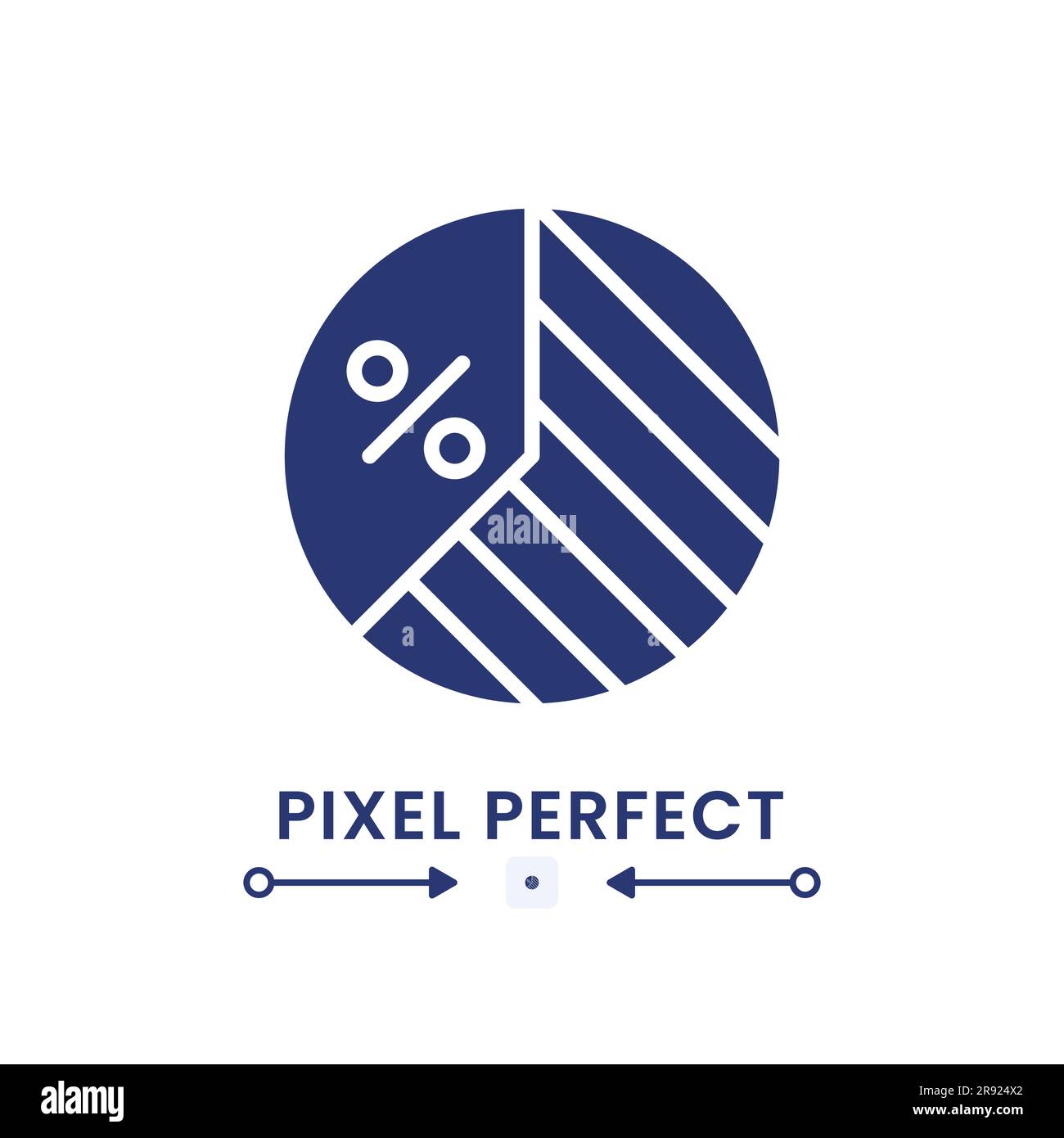 Pie chart black solid desktop icon Stock Vector Image & Art - Alamy