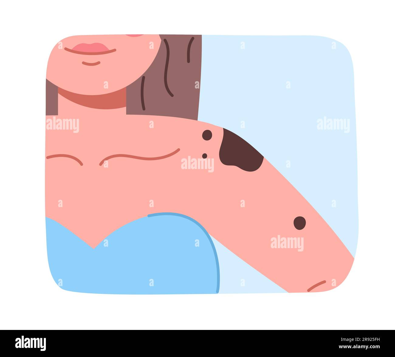 Young woman hand on shoulder Cut Out Stock Images & Pictures - Alamy