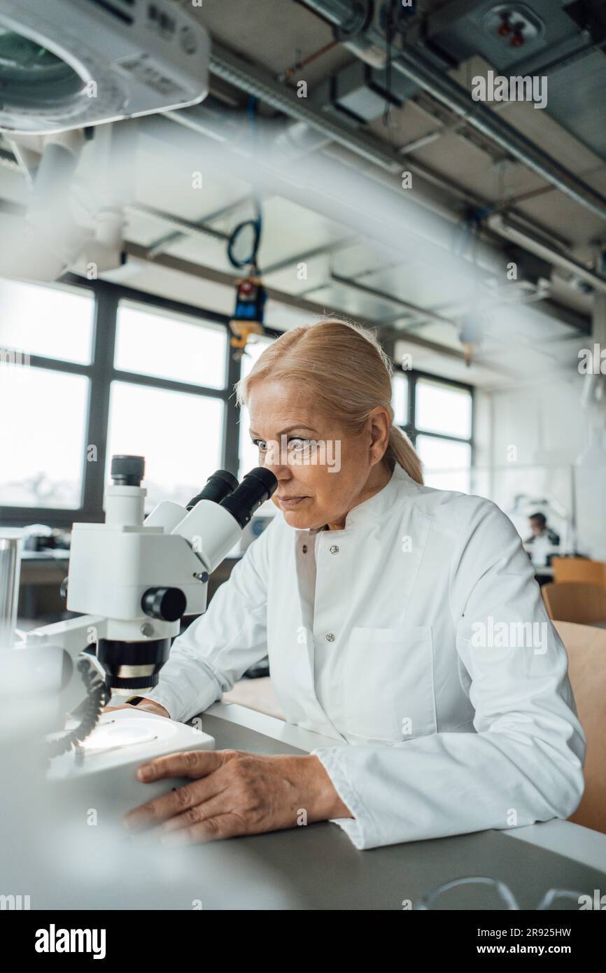 Senior caucasian scientist in medical hi-res stock photography and ...