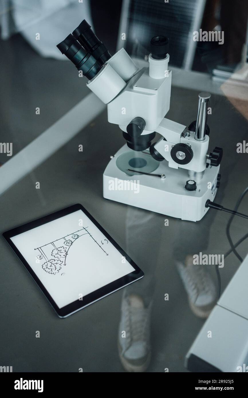 Microscope diagram hi-res stock photography and images - Alamy