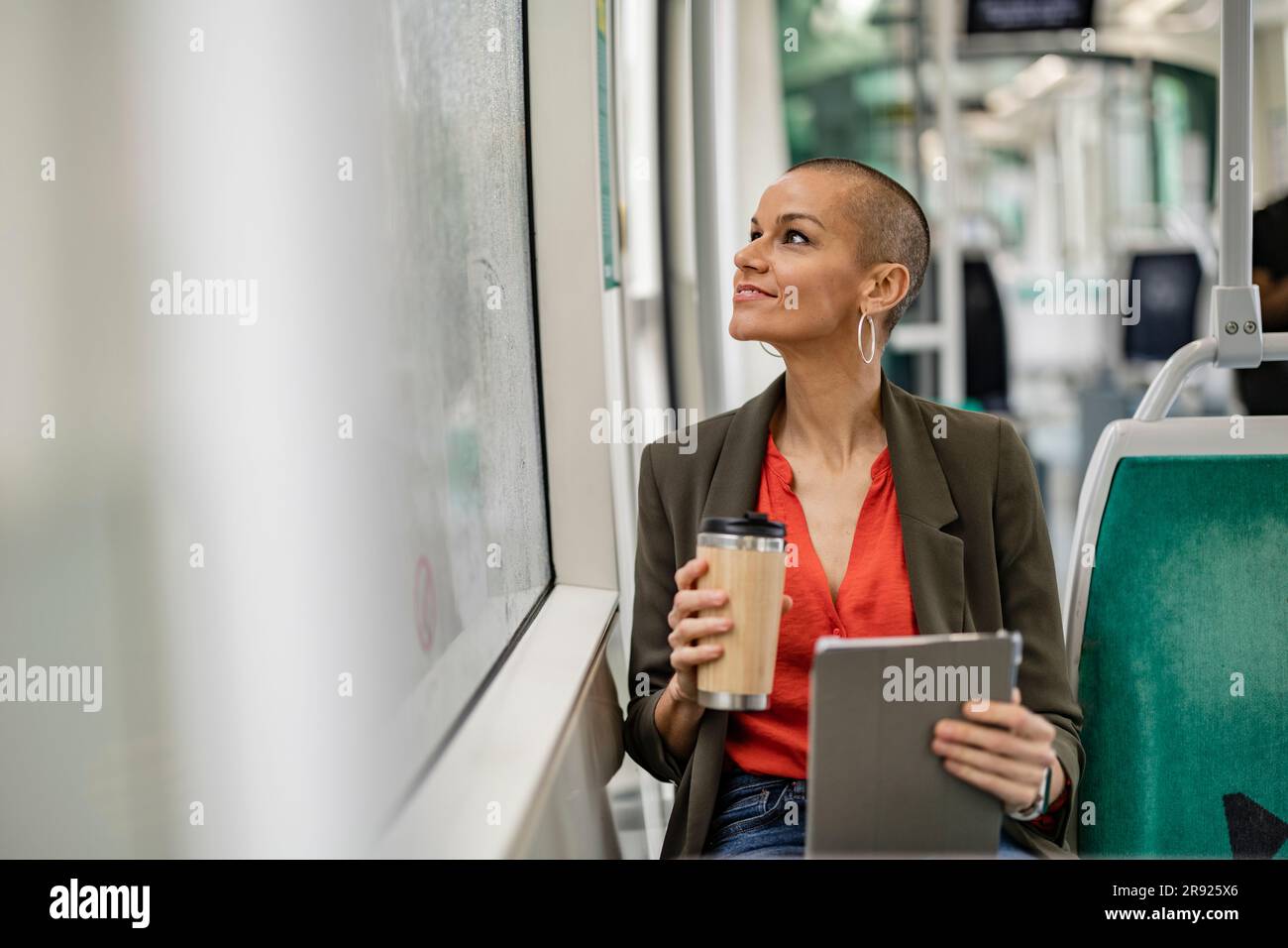 Train commuter tablet pc hi-res stock photography and images - Alamy