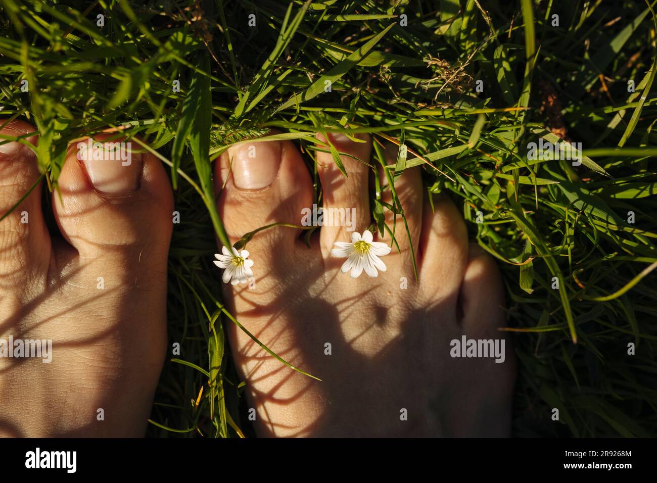 Feet and flowers hi-res stock photography and images - Alamy