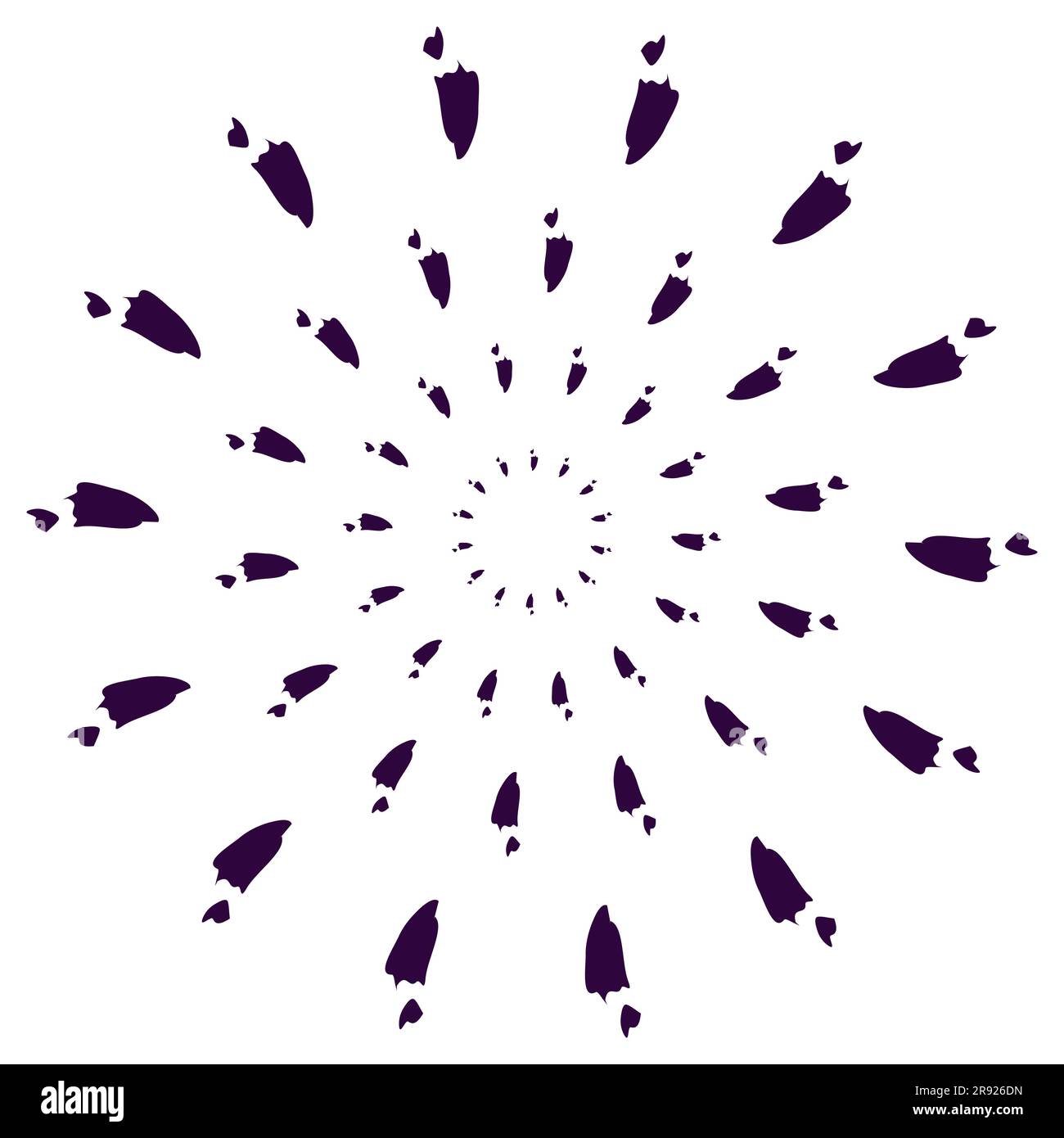 Abstract pattern Vector illustration Isolated on white background Stock ...