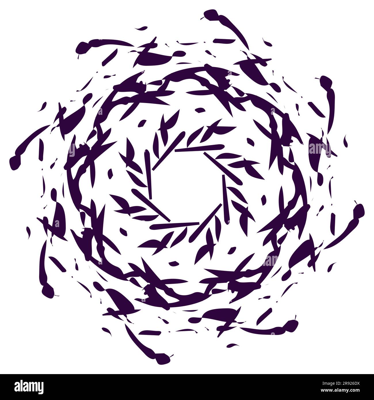 Abstract pattern Vector illustration Isolated on white background Stock ...