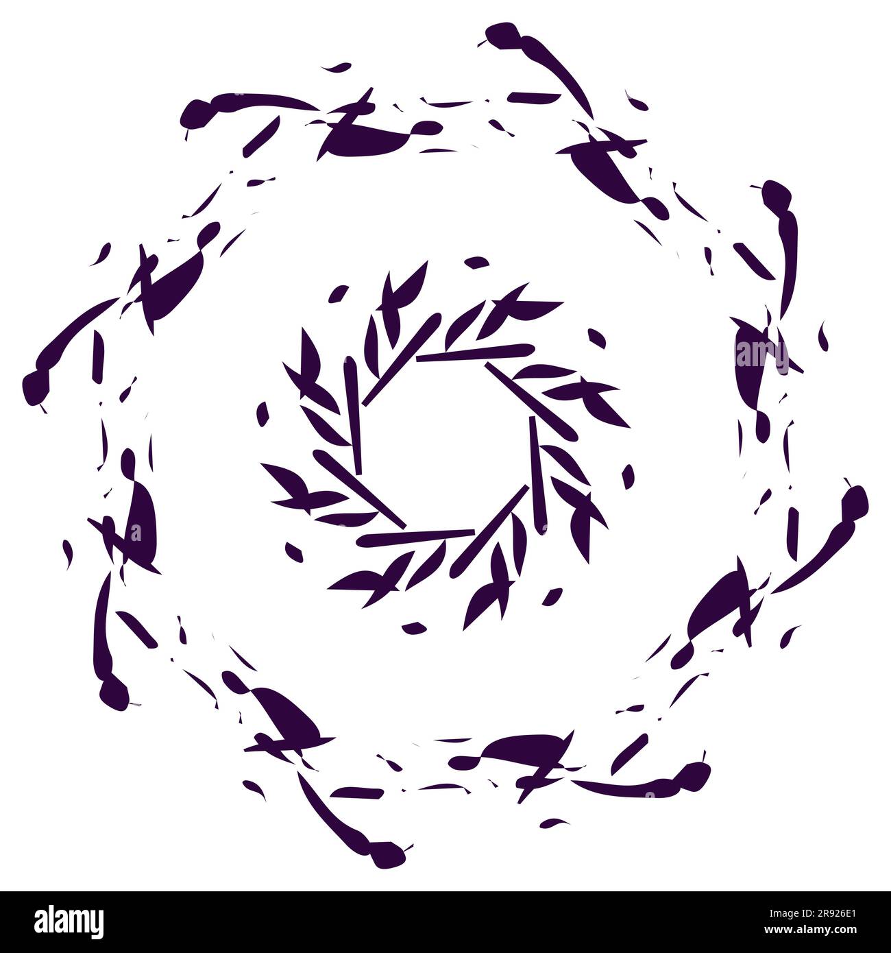 Abstract pattern Vector illustration Isolated on white background Stock ...