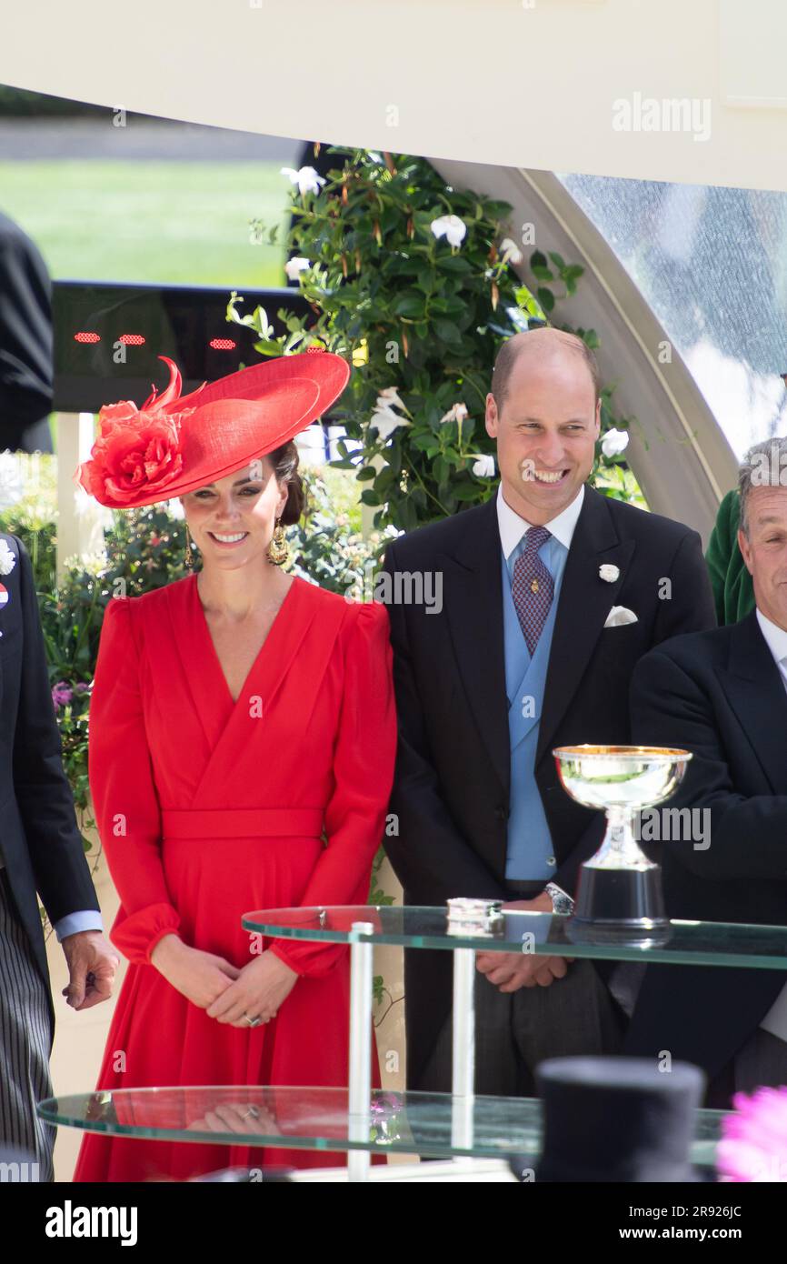 Ascot, Berkshire, UK. 23rd June, 2023. Catherine, The Princess of Wales ...