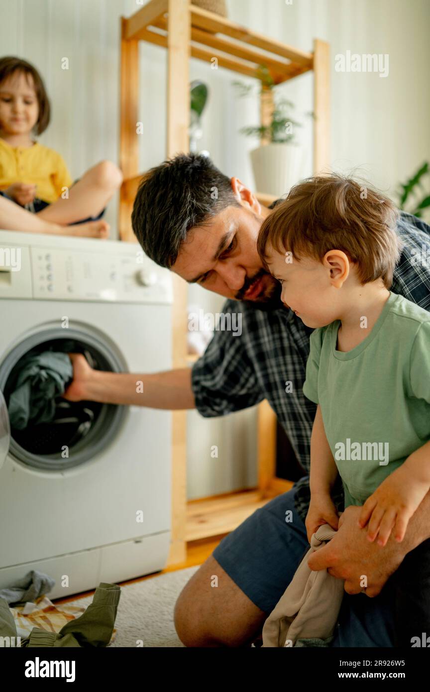 Interior of washing machine hi-res stock photography and images - Alamy