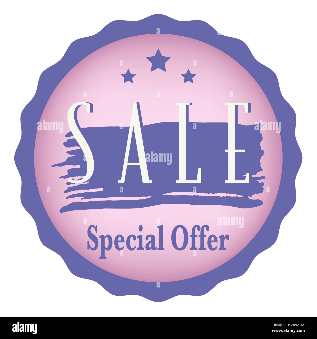 Circle sale banner template Vector illustration. Isolated on white ...