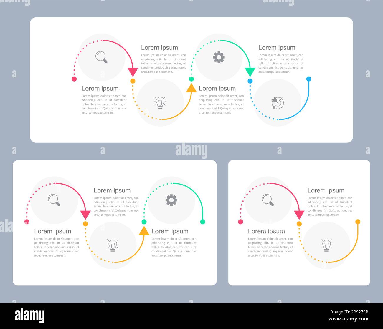 Perspectives infographic chart design template set Stock Vector Image ...