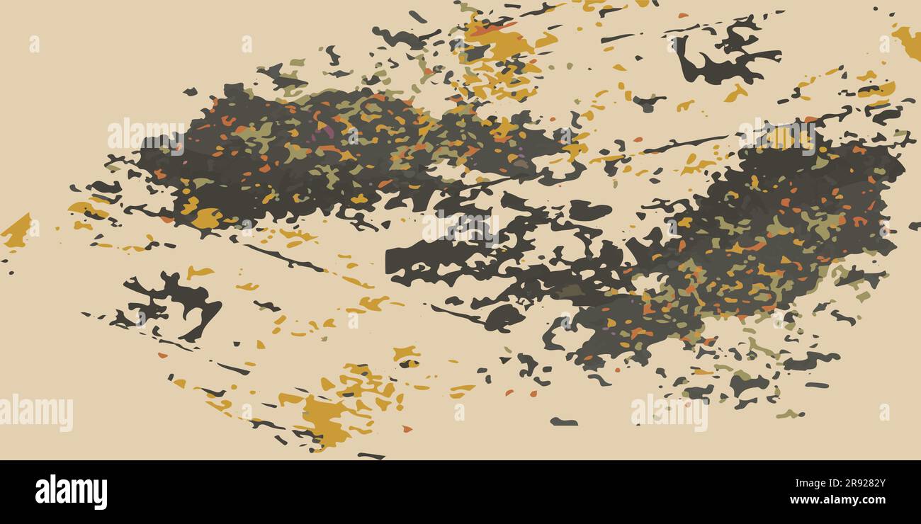 Abstract paint splash background. Autumn colors. Horizontal vector ...