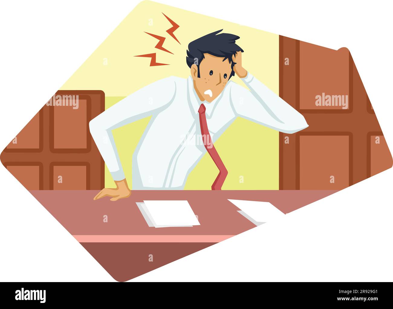 Sad employees office group Stock Vector Images - Alamy