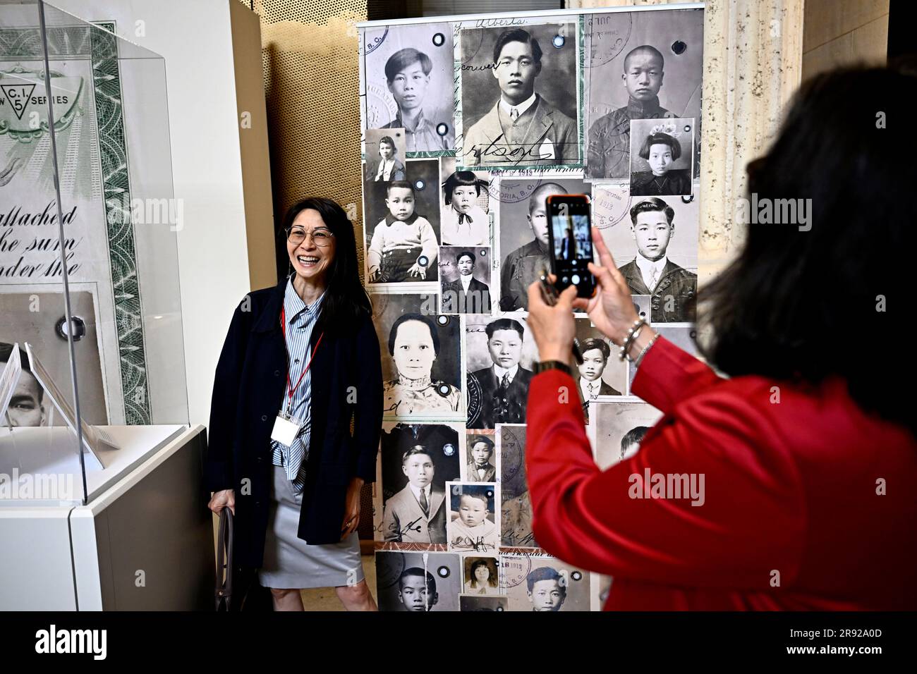 Ottawa, Can. 23rd June, 2023. Janet Yee, of Calgary, poses for a ...