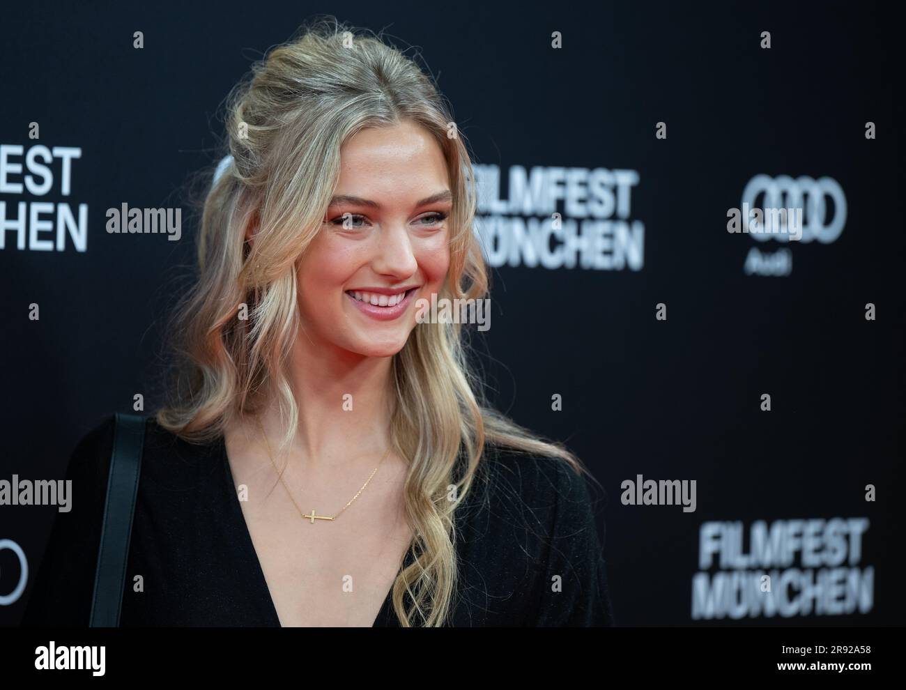 Munich, Germany. 23rd June, 2023. Lilly Krug, actress, arrives at the ...