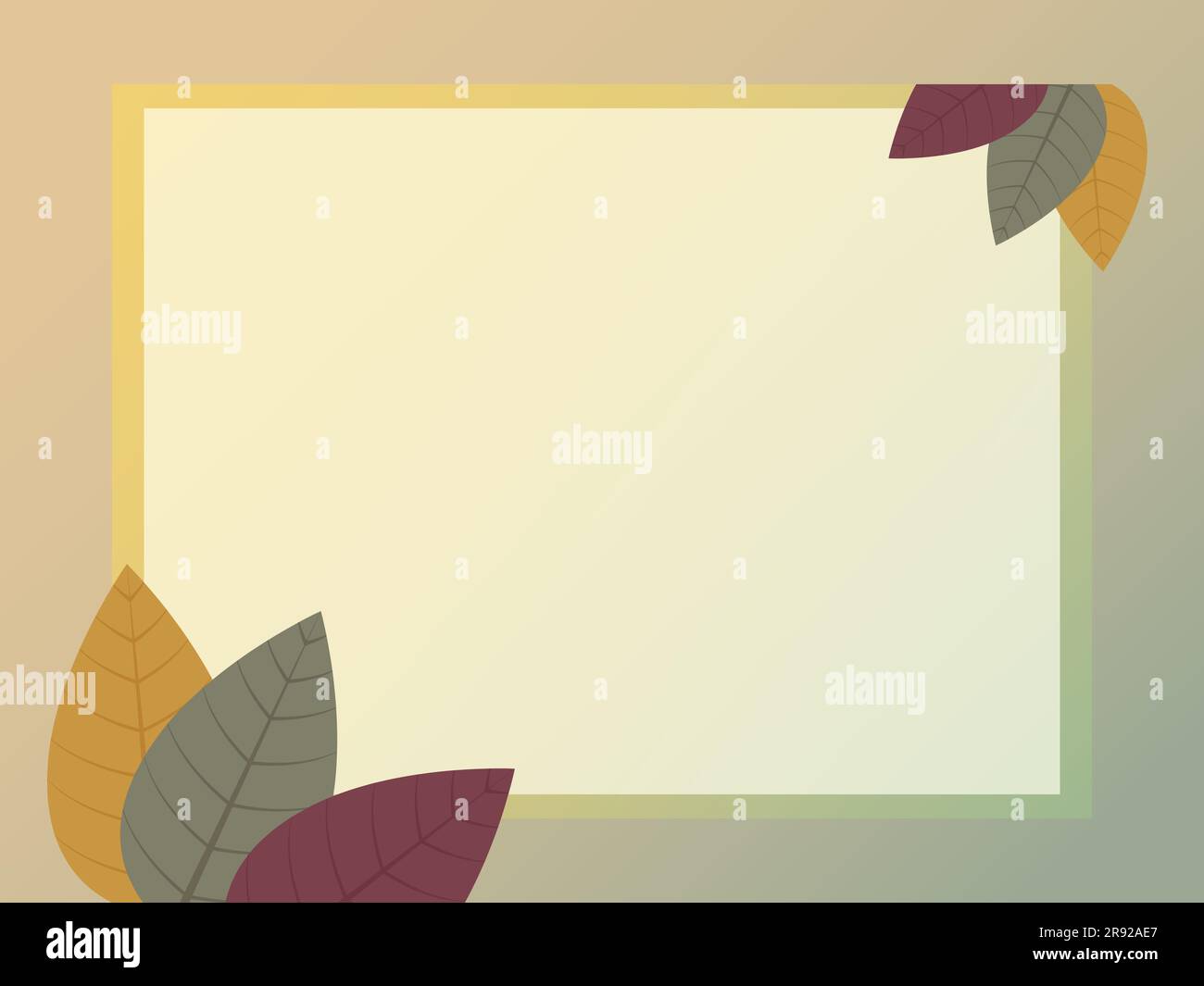 Autumn banner template Copy space Horizontal fall background Vector ...