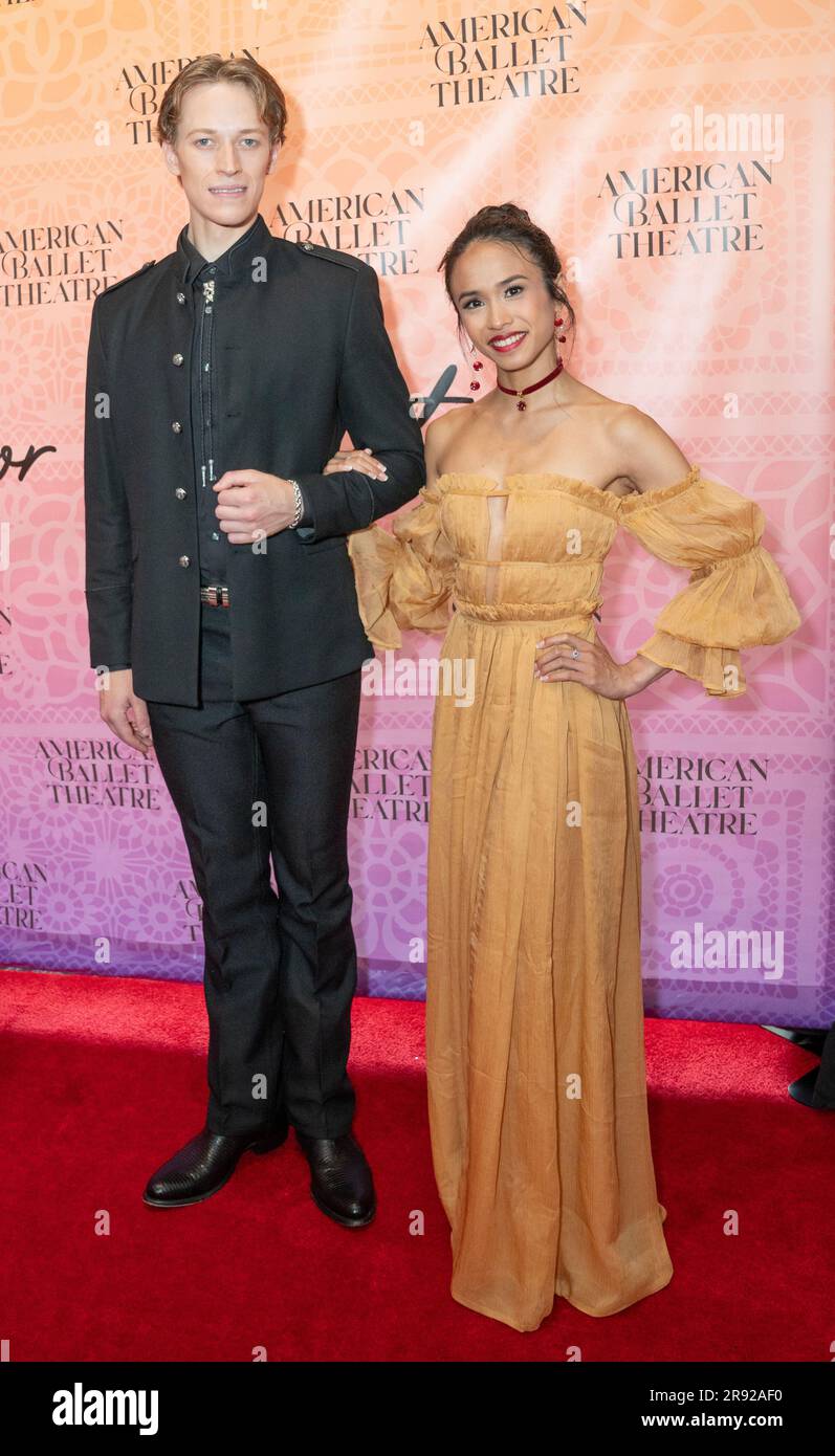 Jarod Curley and Lea Fleytoux attend 2023 American Ballet Theatre's ...