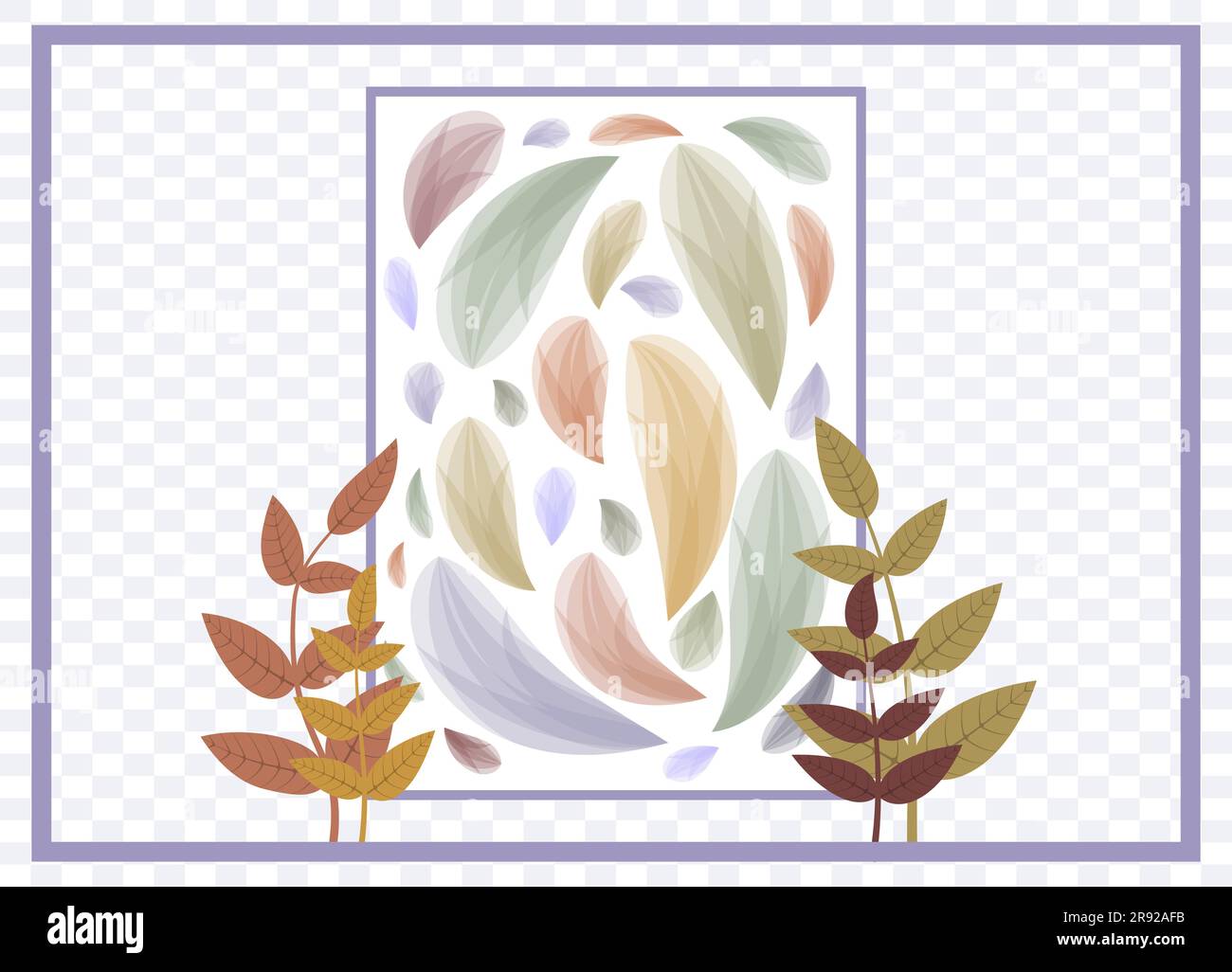 Autumn banner template Copy space Horizontal fall background Vector ...