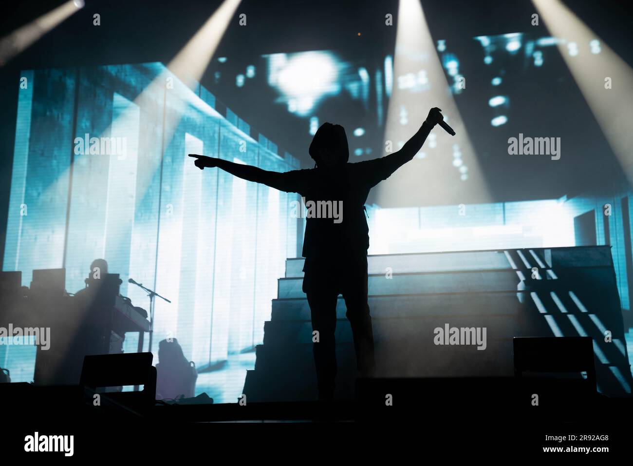 Vienna, Austria. 23 June 2023. Rapper RAF Camora on the main stage at ...