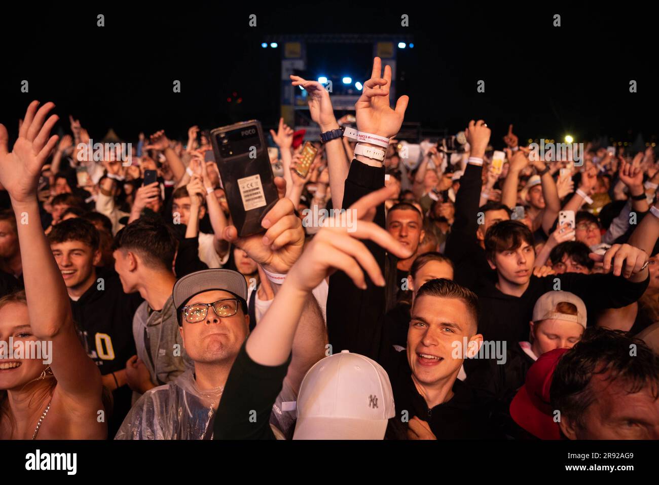 Vienna, Austria. 23 June 2023. Rapper RAF Camora on the main stage at ...