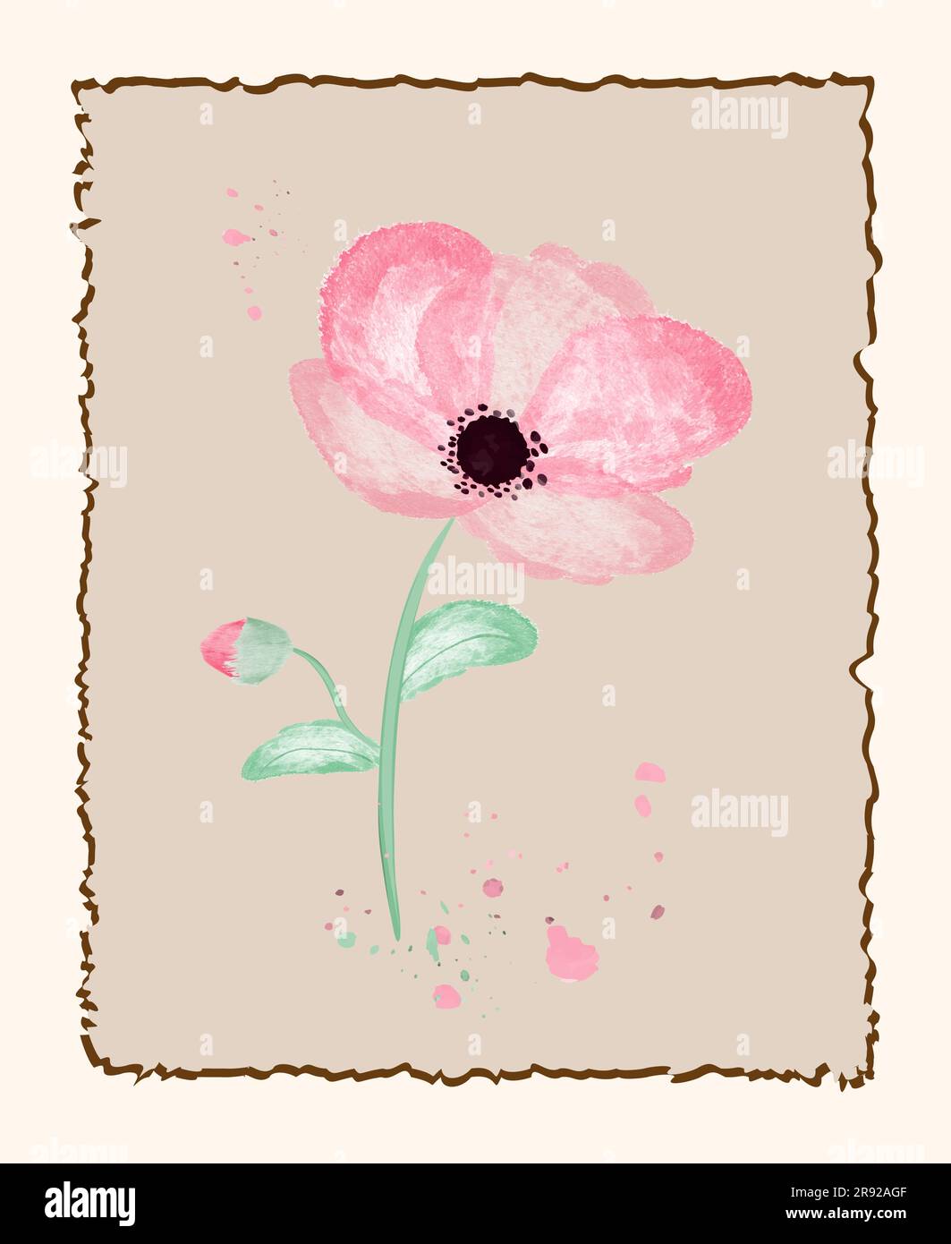 Old world flower Stock Vector Images - Alamy