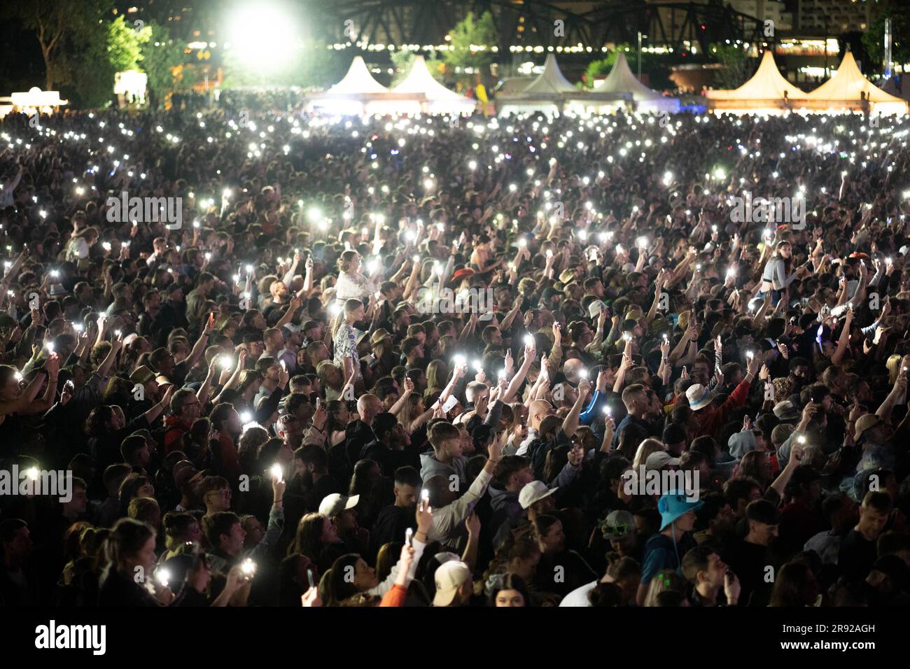 Vienna, Austria. 23 June 2023. Rapper RAF Camora on the main stage at ...