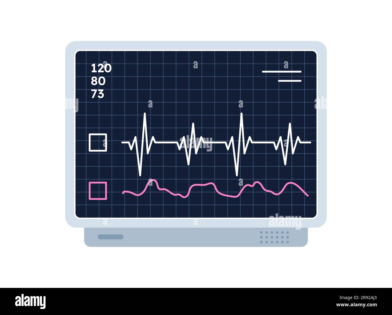 Medical cardiogram on monitor concept Stock Vector Image & Art - Alamy