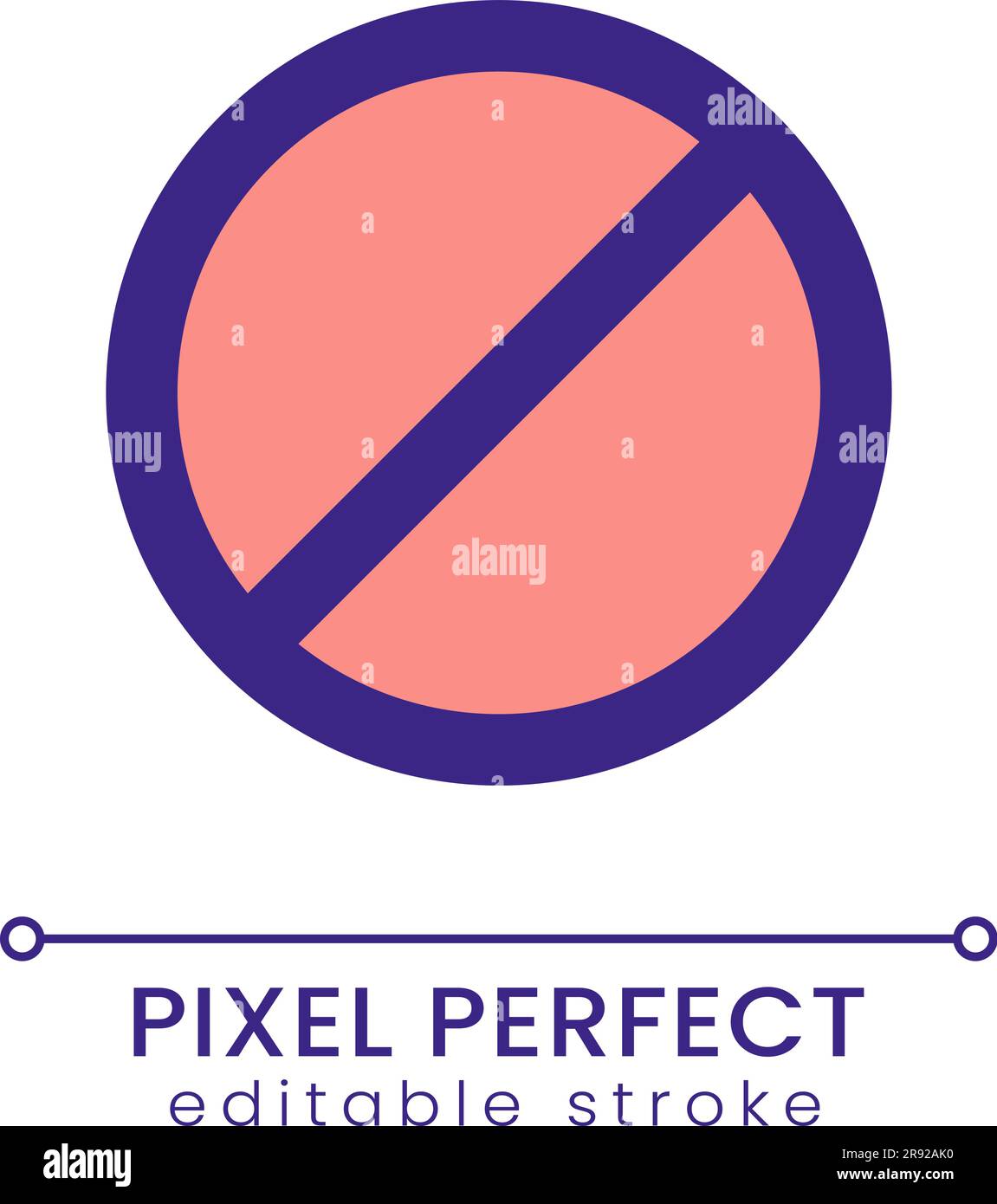 Stop sign pixel perfect RGB color ui icon Stock Vector Image & Art - Alamy